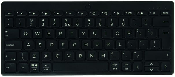 Toetsenbord HP 355 compact multi-device Qwerty zwart Gerson