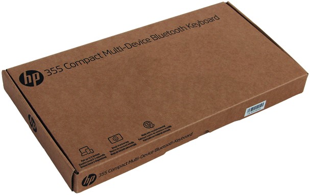 Toetsenbord HP 355 compact multi-device Qwerty zwart Gerson