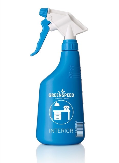 Sprayflacon Greenspeed interieur 650ml leeg blauw Gerson