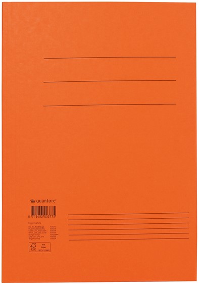 Dossiermap Quantore folio 300gr oranje Gerson